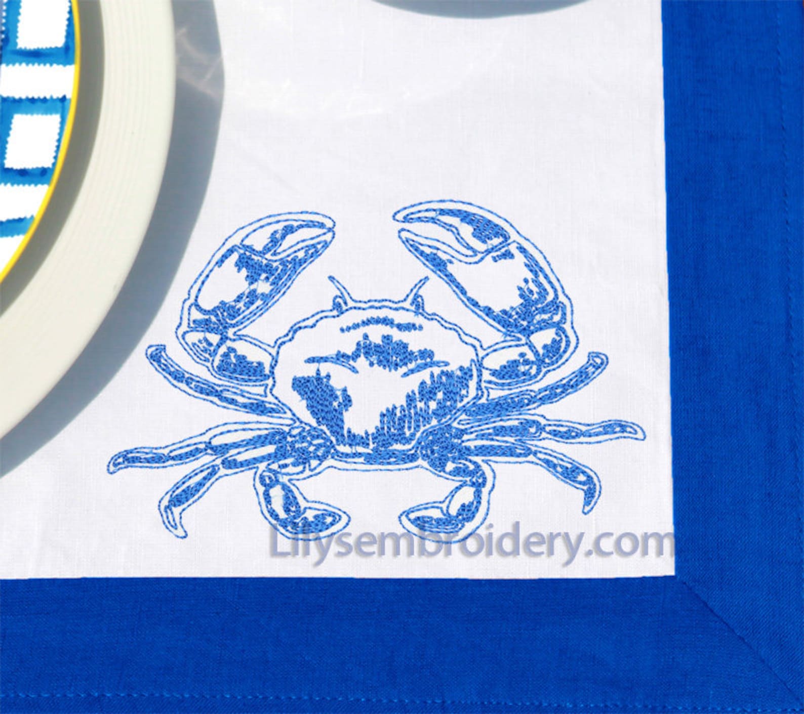 Machine Embroidery Design Crab - Nautical Embroidery Design in 2 Sizes ...