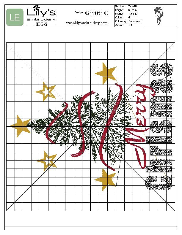 Christmas Tree Machine Embroidery Design Machine Embroidery - Etsy
