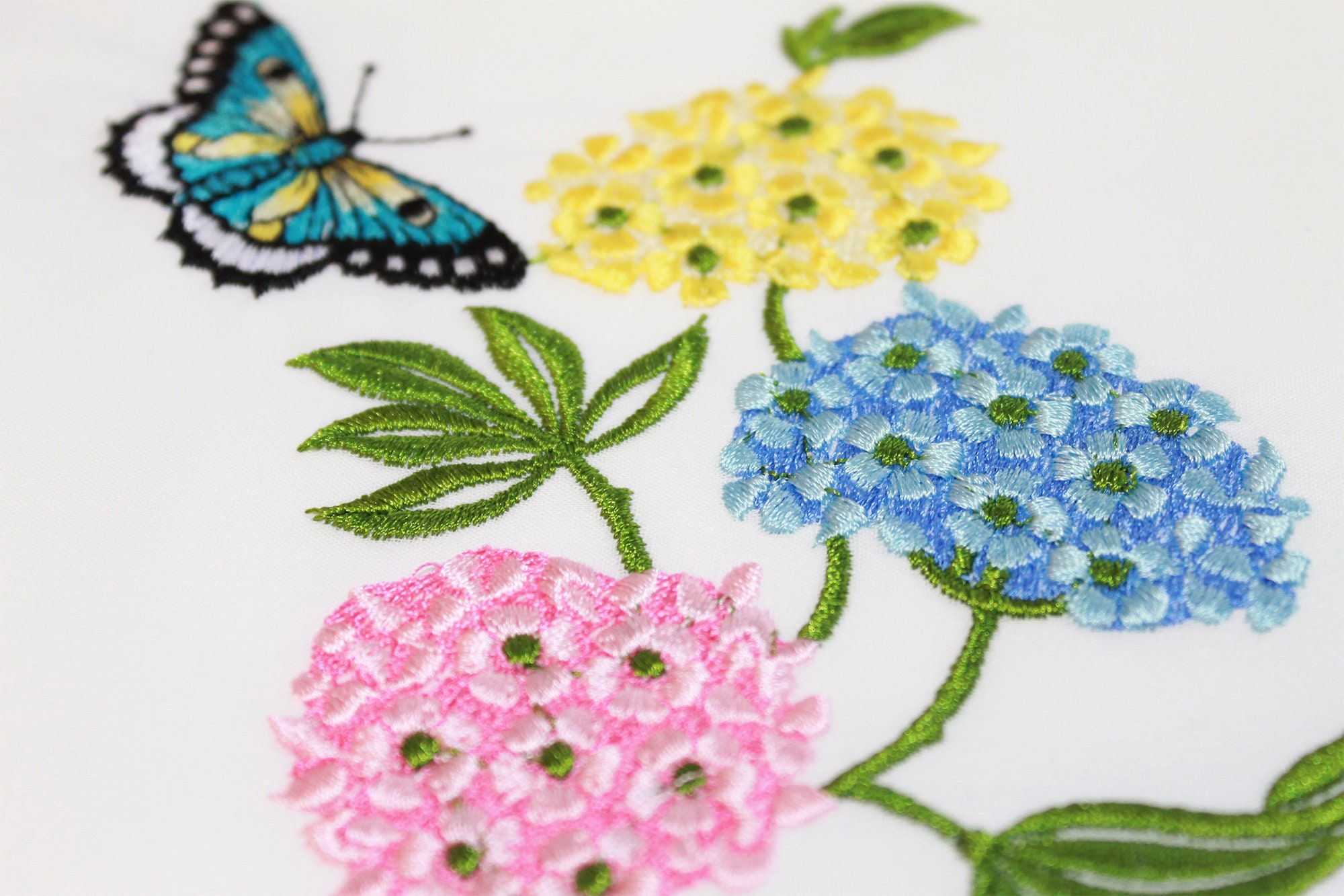 Hydrangeas Machine Embroidery Design Floral Machine | Etsy