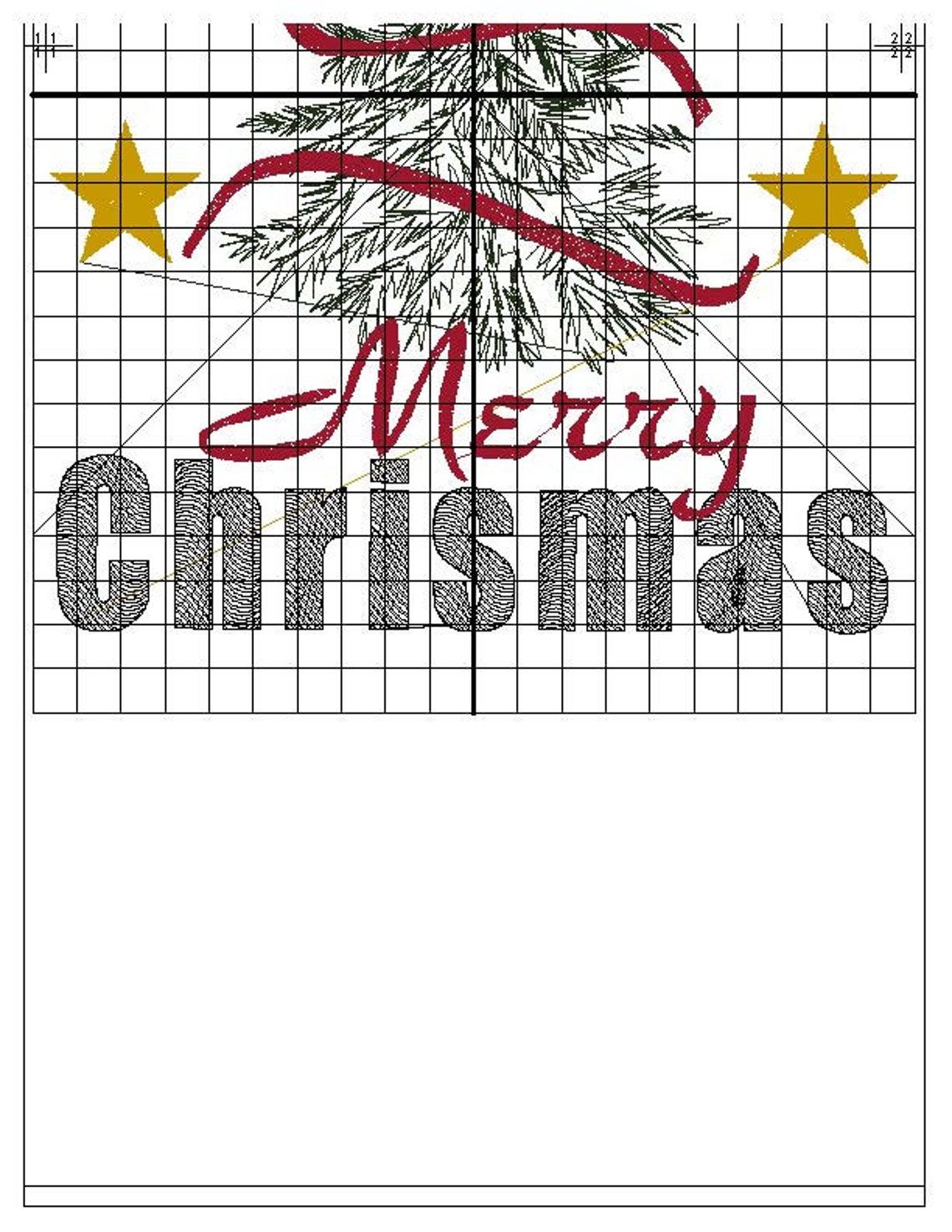 Christmas Tree Machine Embroidery Design Machine Embroidery - Etsy