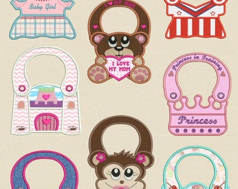 Completely Made in the Hoop Boy's Baby Bibs 5X 7 Hoop Machine ...