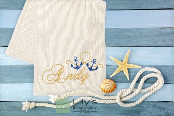 Nautical Machine Embroidery Designs Anchors Aweigh Machine - Etsy