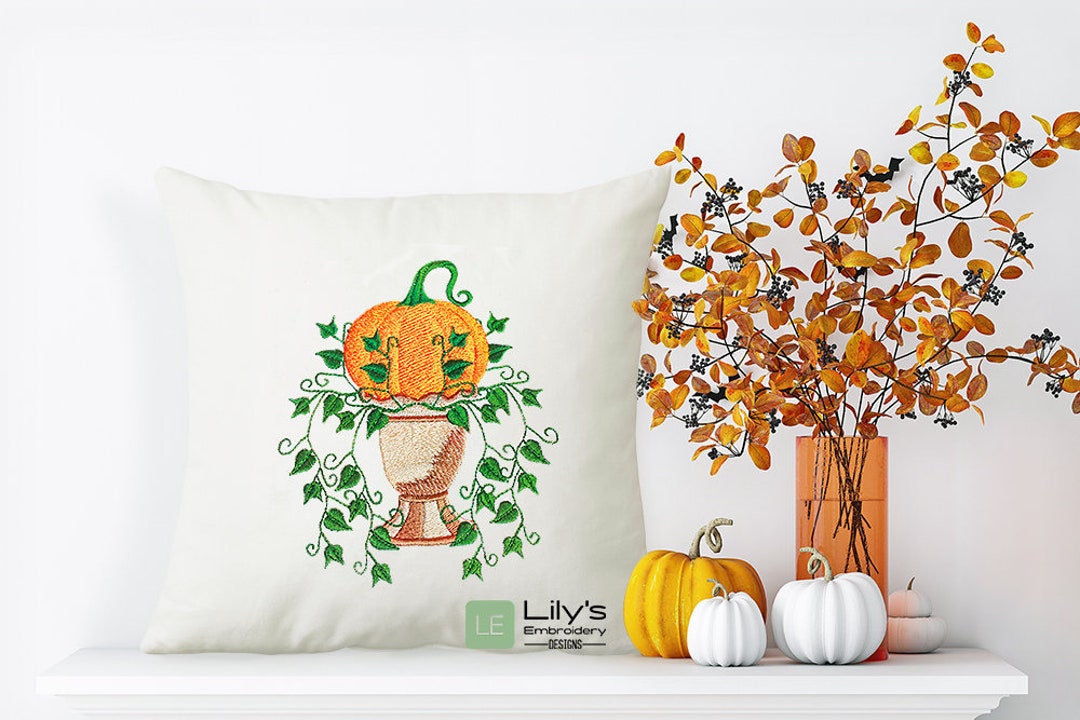 Mega Hoop Topiary Pumpkin Machine Embroidery Designs - Etsy