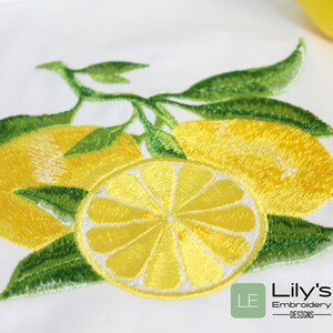 Machine Embroidery Design | Lemons Machine Embroidery Designs 4 Sizes ...