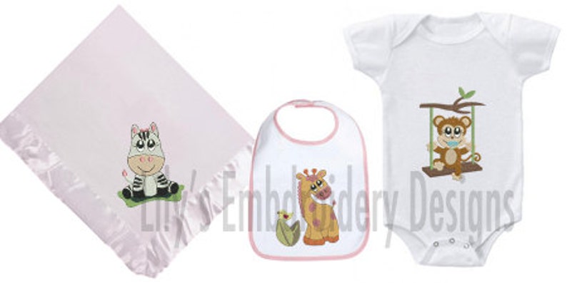 Jungle Babies Baby Giraffe Machine embroidery designs | Etsy