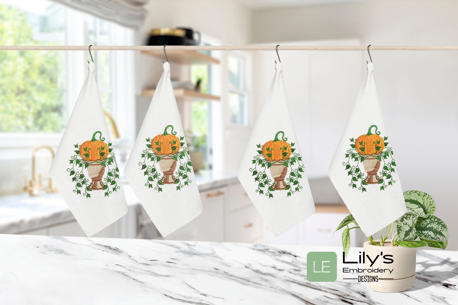 Topiary Pumpkin Machine Embroidery Designs- 3 Sizes - Etsy