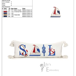 Nautical Machine Embroidery Designs - Sail Set of 4 in 3 Sizes (12 ...