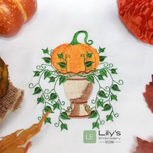Topiary Pumpkin Machine Embroidery Designs- 3 Sizes - Etsy