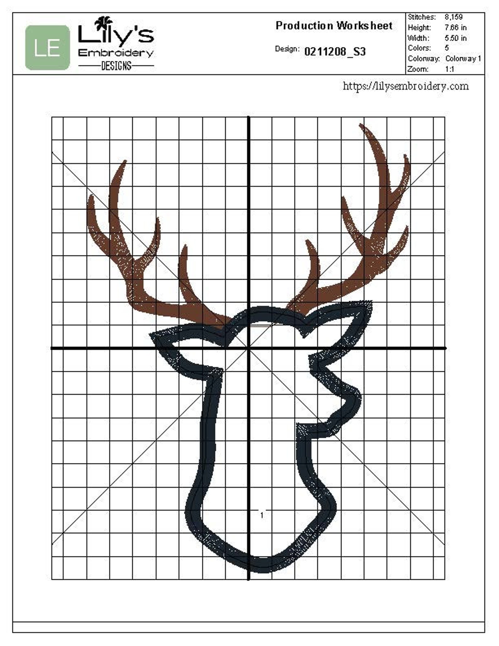 Machine Embroidery Design | Deer Applique Machine Embroidery Designs 4 ...