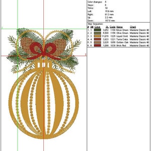 Machine Embroidery Design Christmas Ornaments Machine - Etsy