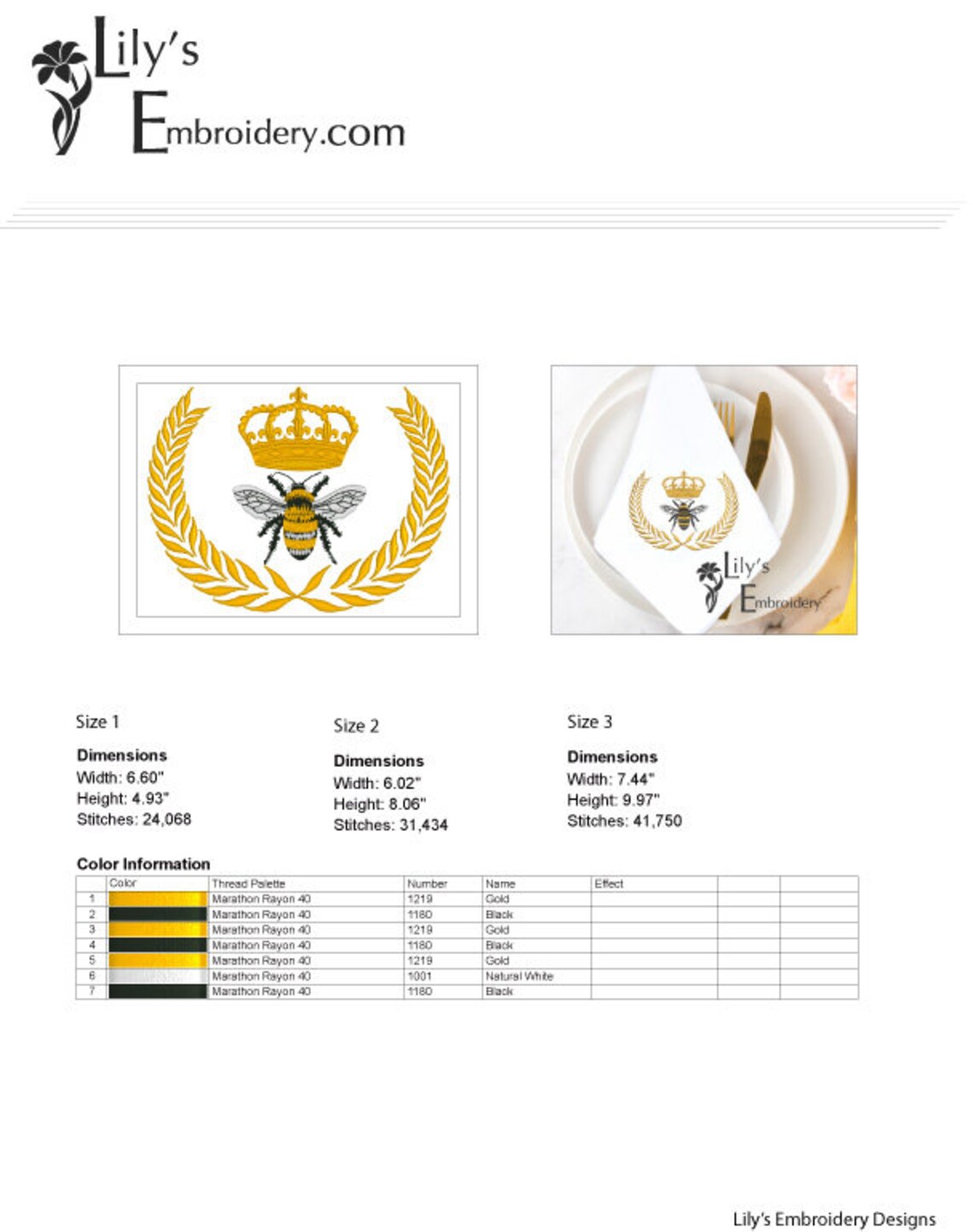 Machine Embroidery Design Napoleonic Bee Machine Embroidery | Etsy