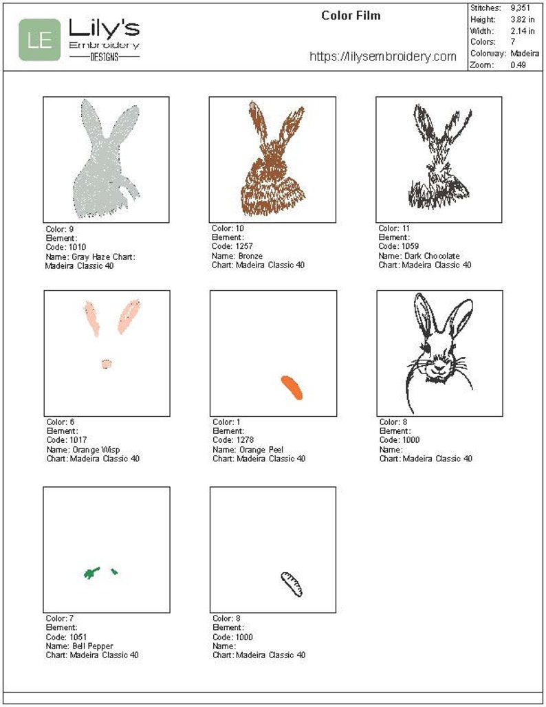 Spring Rabbit Machine Embroidery Design Sweet Bunny Machine - Etsy