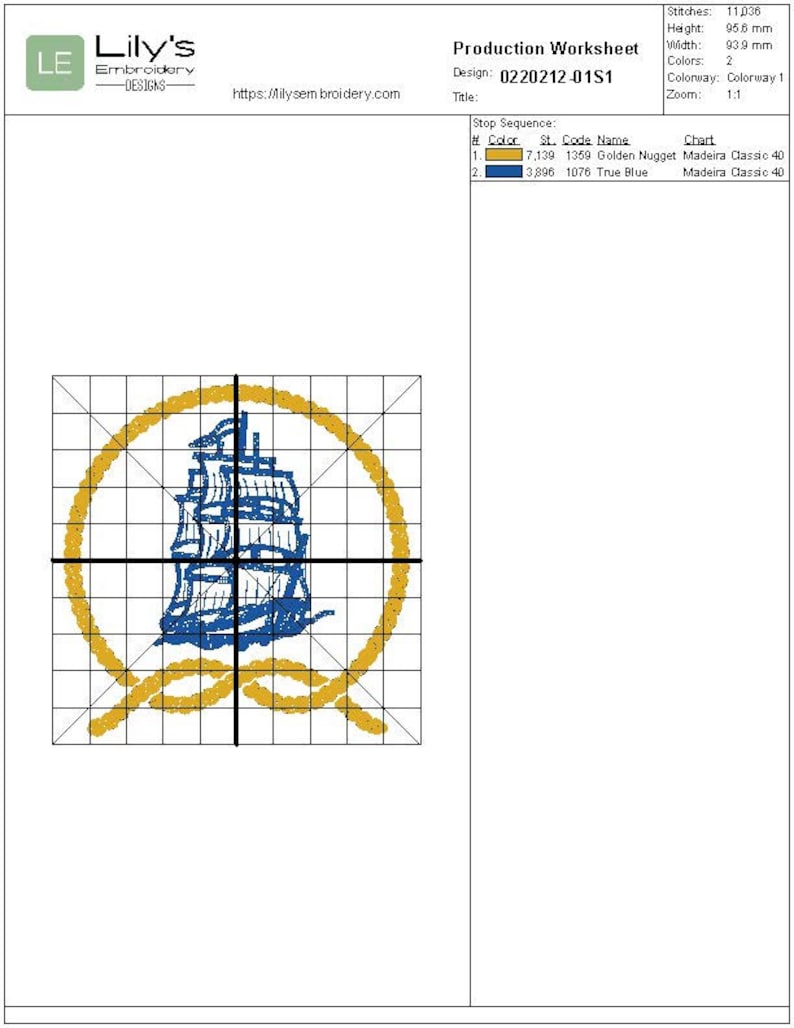 Nautical Machine Embroidery Designs Set of 3 3 Sizes | Etsy