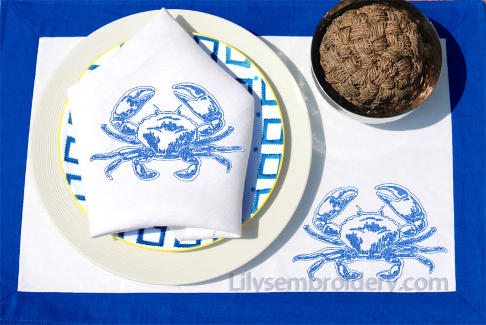Machine Embroidery Design Crab - Nautical Embroidery Design in 2 Sizes ...