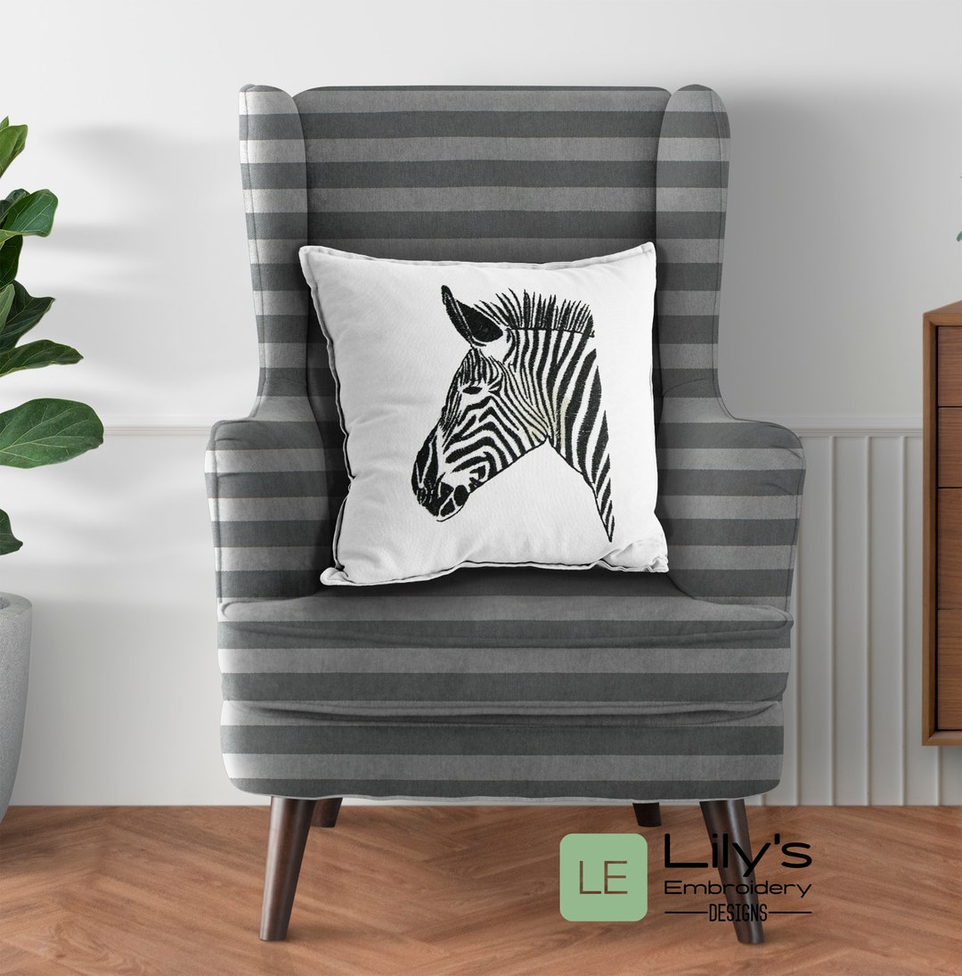 Zebra Machine Embroidery Designs - 3 Sizes by Lily's Embroidery - Etsy