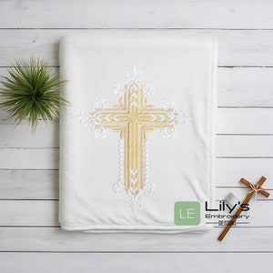 Elegant Cross Machine Embroidery Designs 3 Sizes - Etsy