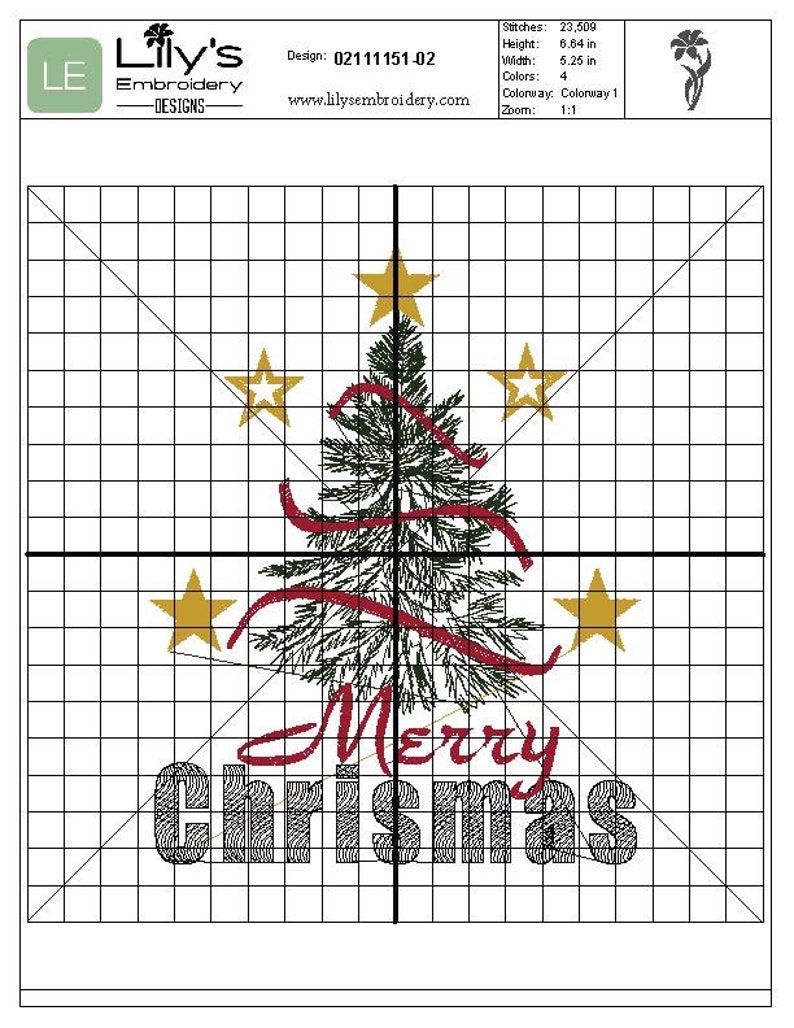 Christmas Tree Machine Embroidery Design | Machine Embroidery Designs 4 ...