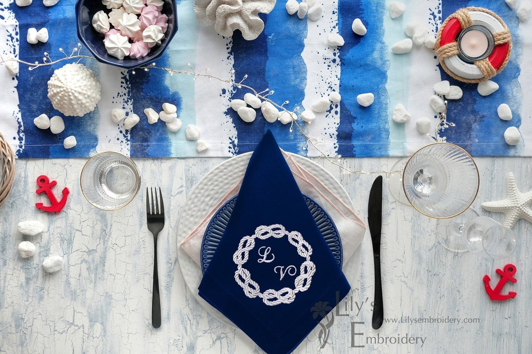 Machine Embroidery Design Marine Knot - Nautical Embroidery Design in 3 ...