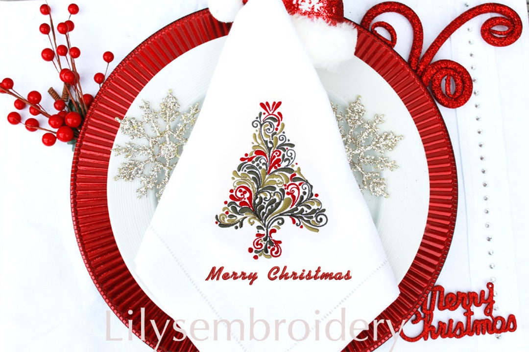Machine Embroidery Design - Christmas Tree Machine Embroidery Design 5 ...