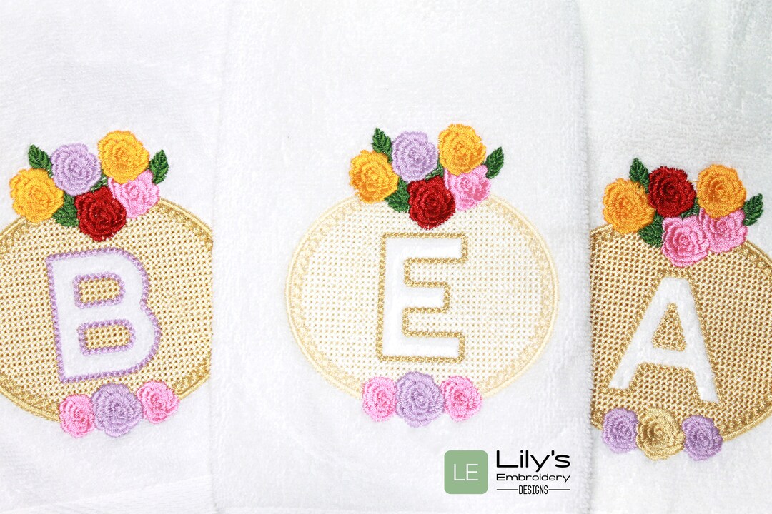 Embossed Monogram Font Machine Embroidery Designs in 4 Sizes A to Z ...