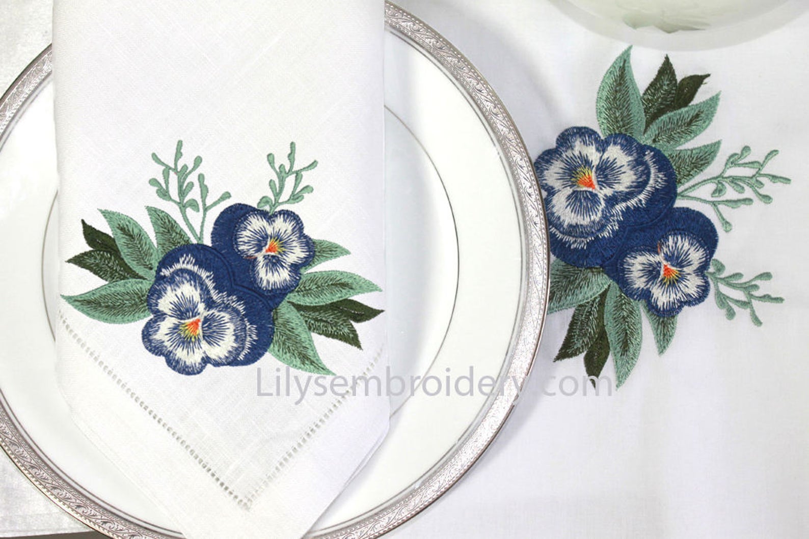 Machine Embroidery Design - Pansy # 2 Machine Embroidery Design ( 2 ...