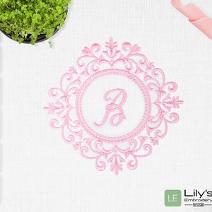 Monogram Frame Machine Embroidery Designs 4 Sizes | Wedding Monogram Frame - Etsy