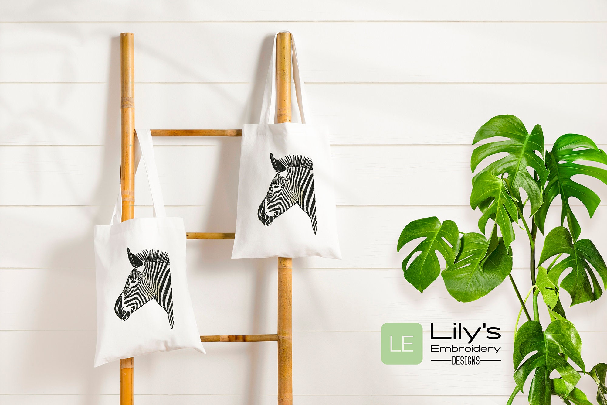 Zebra Machine Embroidery Designs - 3 Sizes by Lily's Embroidery - Etsy
