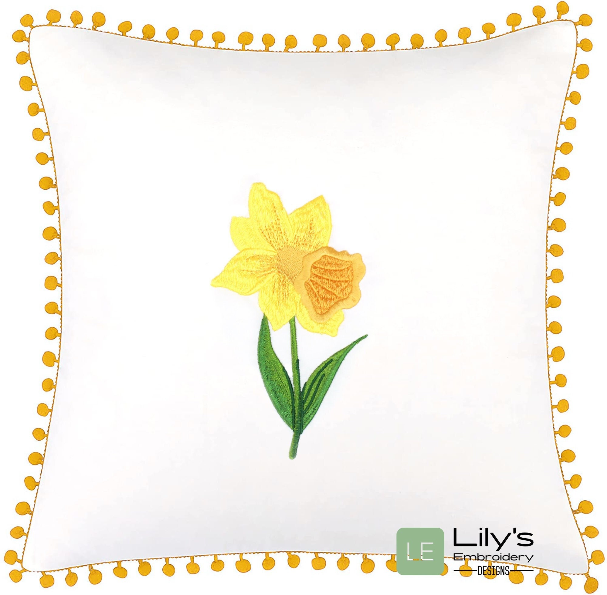 Daffodil Flower Machine Embroidery Design 3 Sizes 4X4 Hoop - Etsy