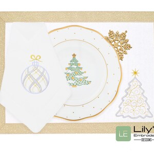 Christmas Machine Embroidery Designs | Christmas Tree Ornament & Star ...