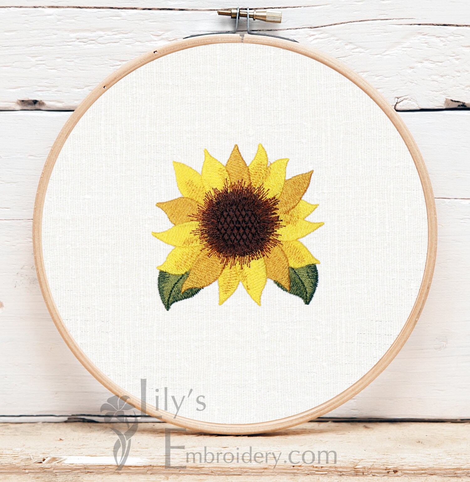 Sunflower Machine Embroidery Design 3 Sizes - Etsy