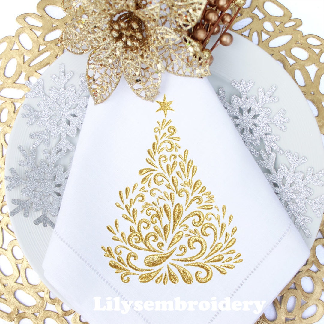 Machine Embroidery Design - Christmas Tree Machine Embroidery Design 3 ...