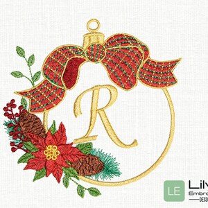 Christmas Ball Ornament Machine Embroidery Design - Etsy
