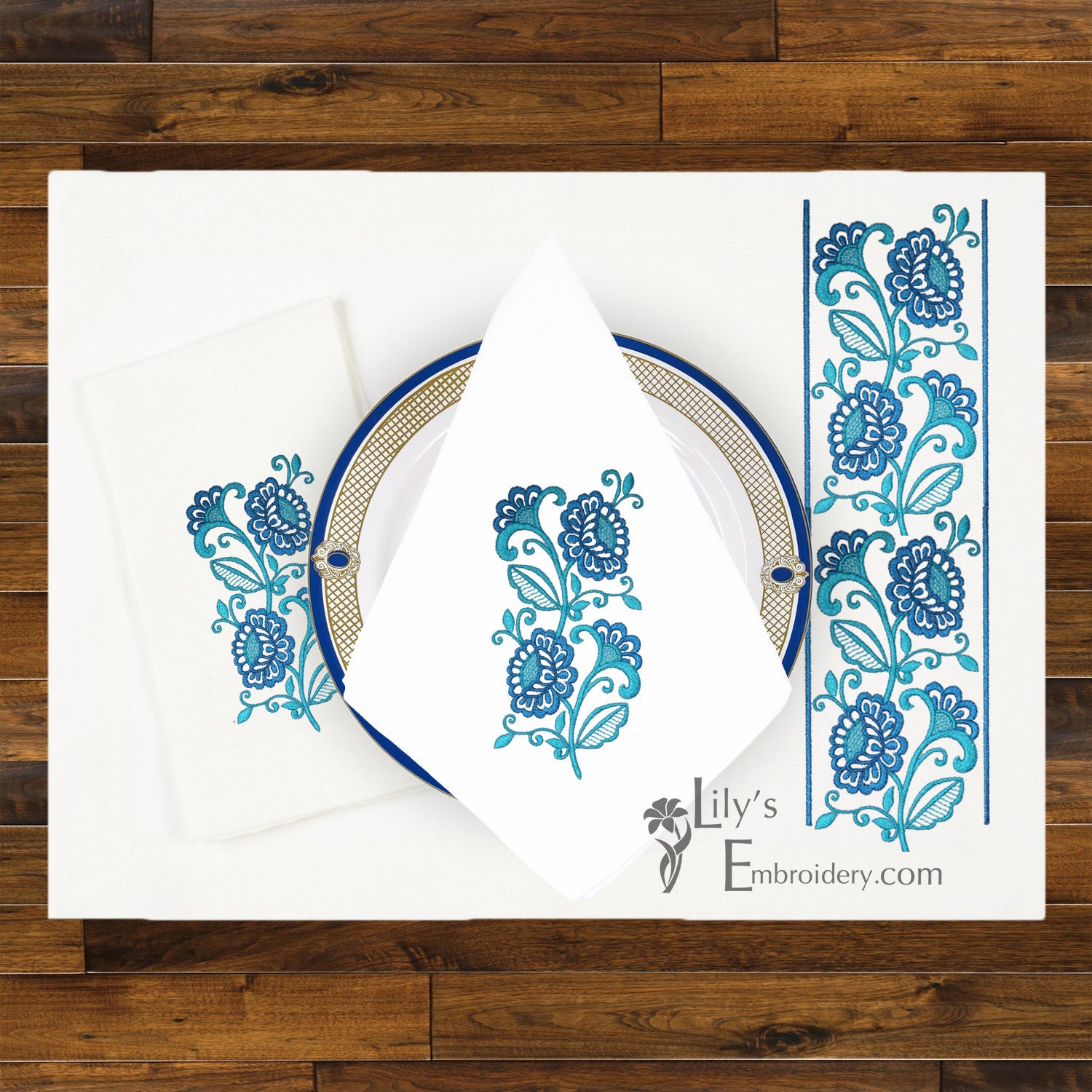 Machine Embroidery Design Lace Border Design - Etsy