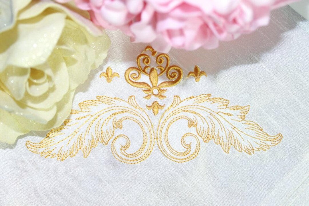 Machine Embroidery Design - Baroque Vintage Corner #2 Machine ...