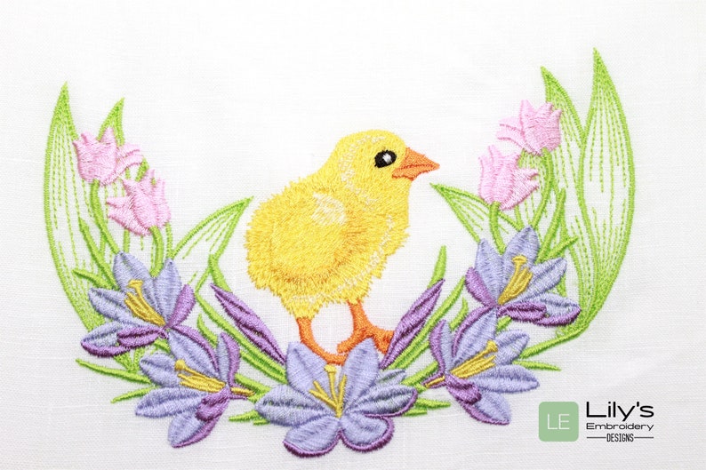 Easter Chick Machine Embroidery Design | Spring Machine Embroidery ...