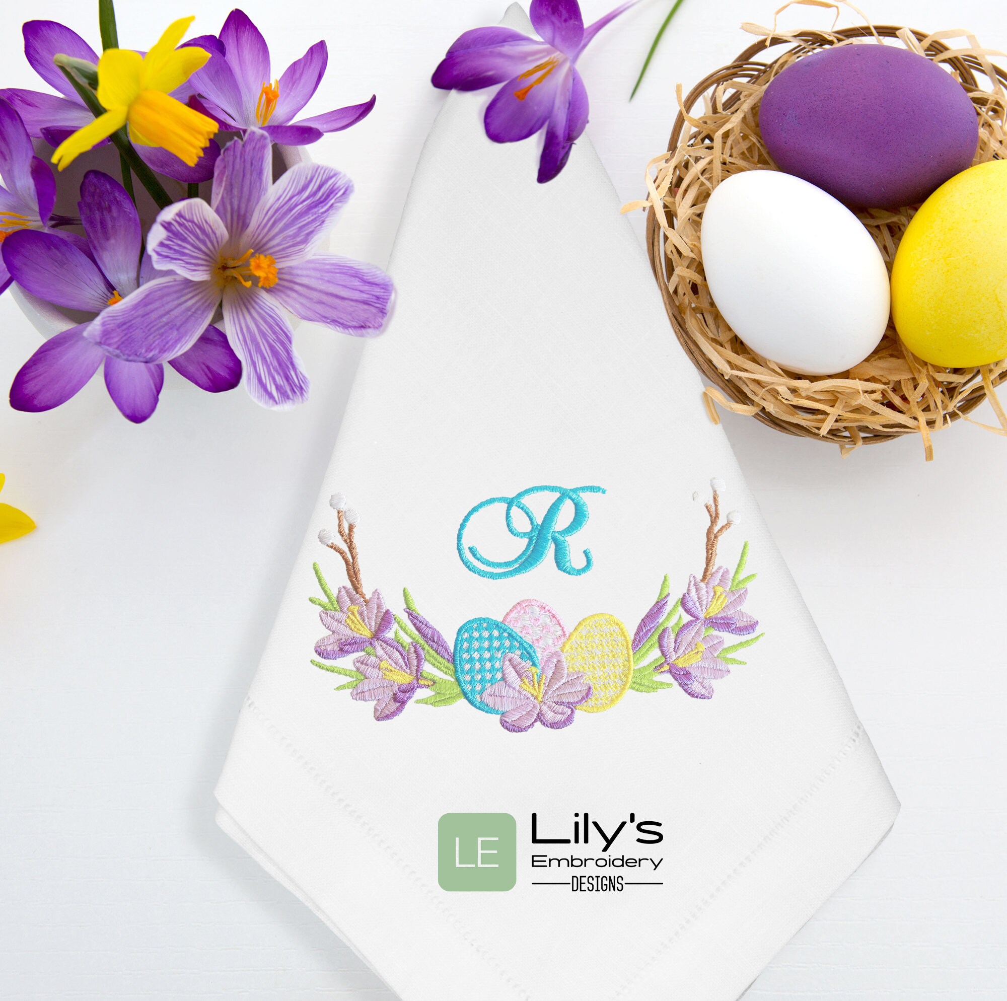 Easter Machine Embroidery Design Spring Machine Embroidery - Etsy