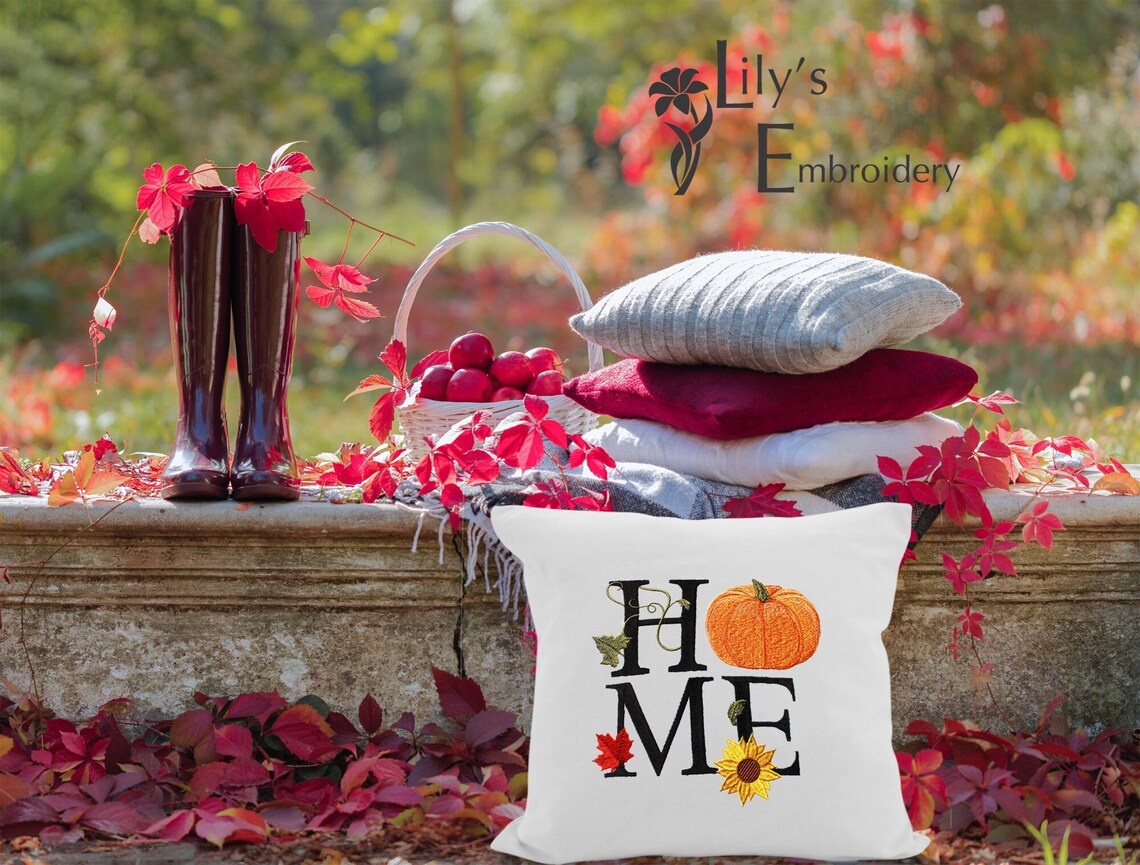 Machine Embroidery Designs Autumn Fall Embroidery Design - Etsy