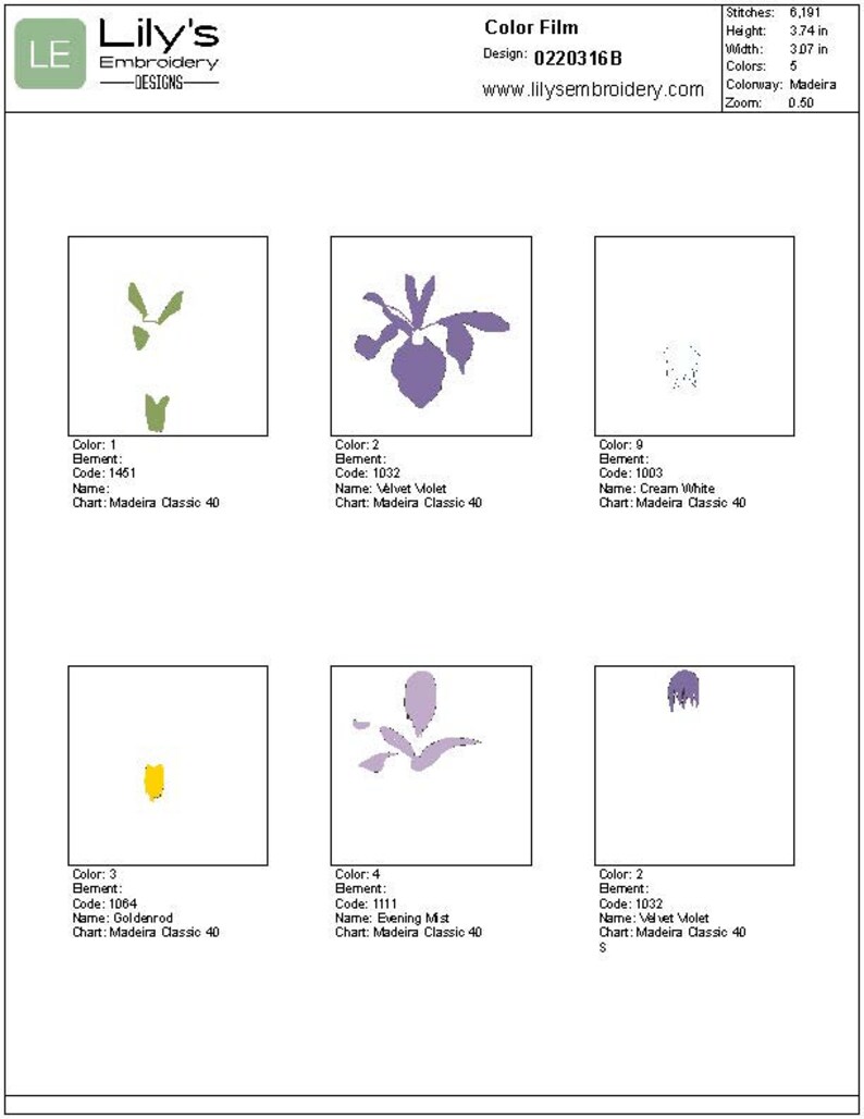 Iris Machine Embroidery Design | Machine Embroidery Designs 4 Sizes - Etsy