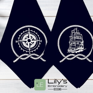 Nautical Machine Embroidery Designs - Set of 3 (3 Sizes) - Etsy