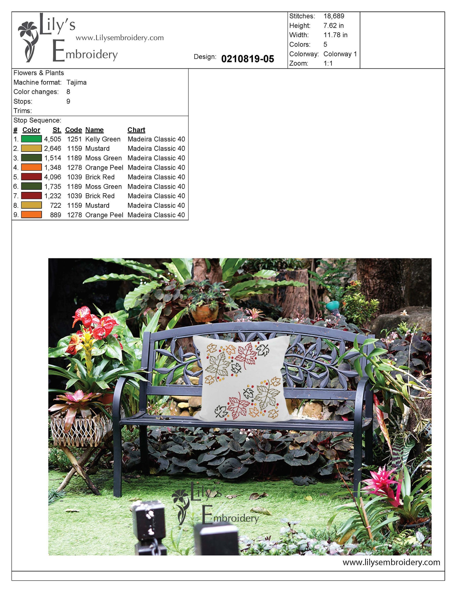 Leaves Machine Embroidery Designs - Fall / Autumn Design ( 5 Sizes) - Etsy