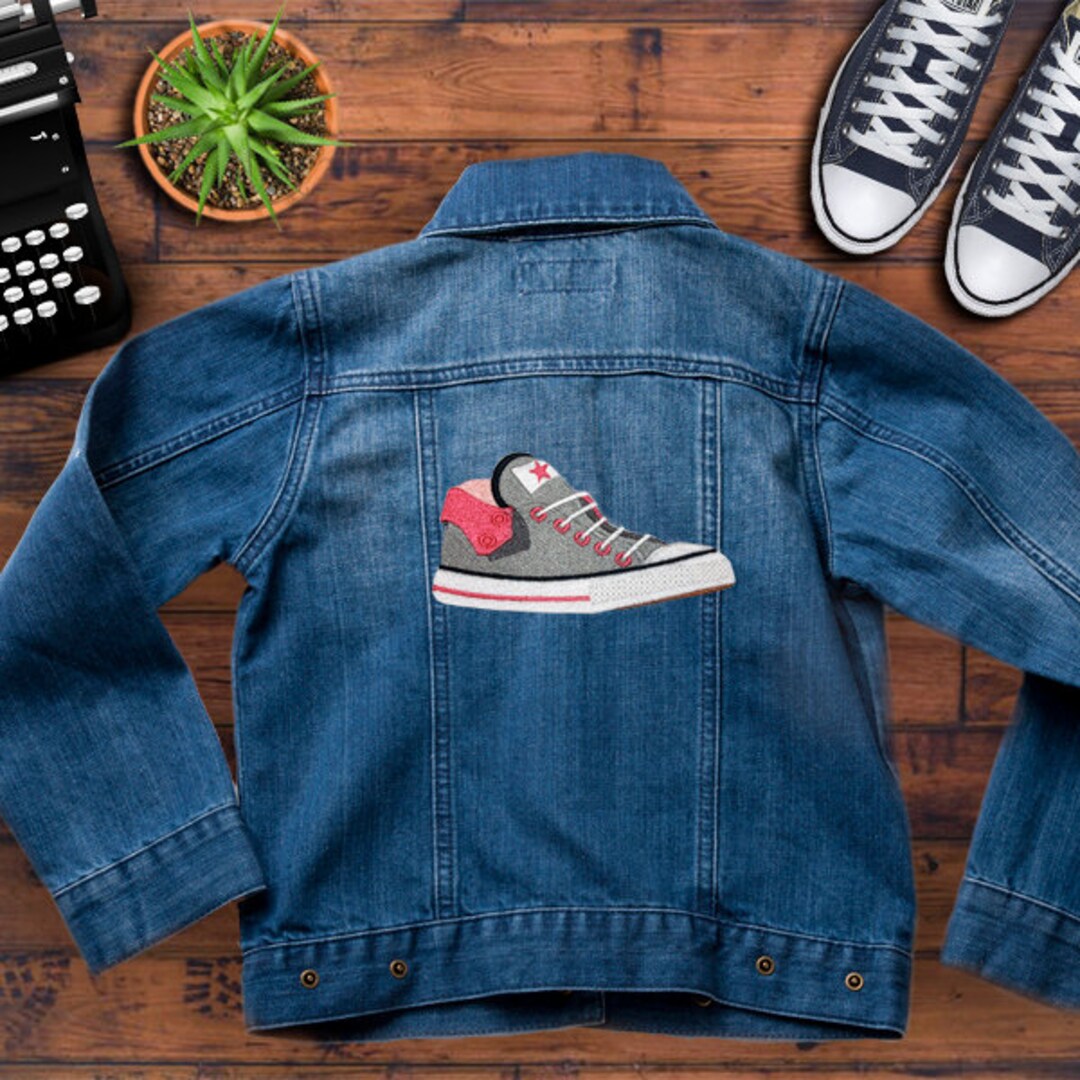 Converse Machine Embroidery Designs - 4"x 4", 5" X 7", 6" X 10" Hoop ...