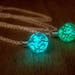 Glow Holy Materia Necklace, Aqua/green Glowing Orb, Fantasy Wire ...
