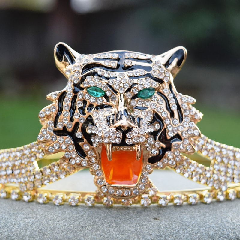 Rhinestone Tiger - Etsy