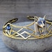 Men's Egyptian Crown, Metal Gold & Blue Anubis Crown, Adjustable Full ...