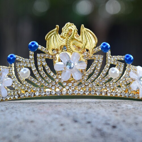 Elegant Mal Gold Dragon Crown Dragon Tiara Mal Engagement - Etsy