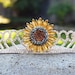 Sunflower Tiara, Flower Girl Crown, Rhinestone Tiara for Outdoor Garden ...