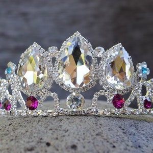 Rapunzel Crown, Silver Princess Costume Tiara, Adult or Little Girl ...