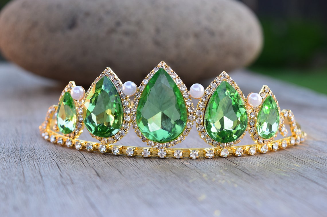 Tiana Tiara Glow in the Dark Princess and the Frog Crown | Etsy