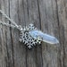 Frozen Snowflake Ice Shard Necklace, Glass Icicle Opalite Crystal, Ice ...