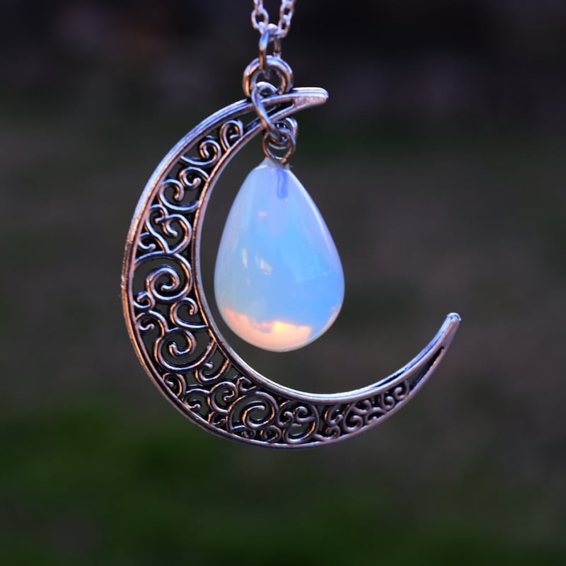 Half Moon Pendant - Etsy